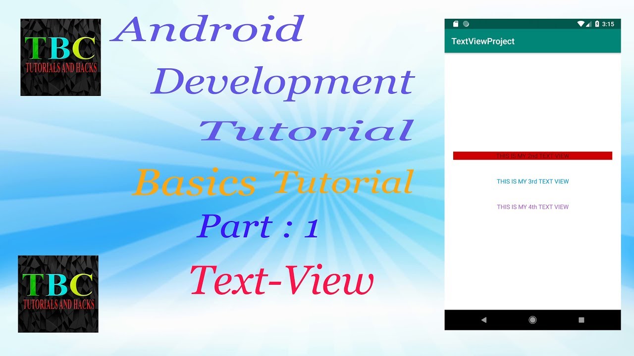 Android Basics Tutorial Textview Youtube