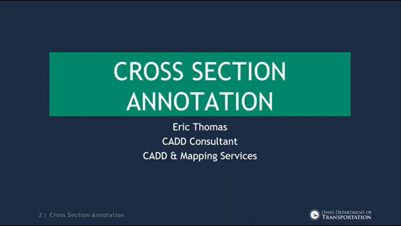 Cross Section Annotation Youtube