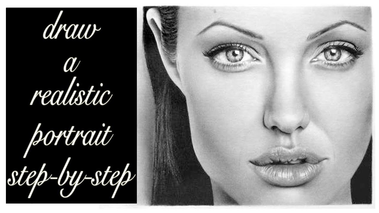 How To Draw Realistic Portraits Step By Step For Beginners At Rebecca