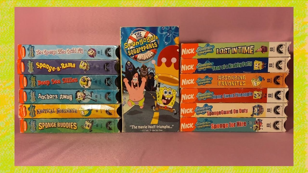 Collection Of Spongebob Squarepants Vhs Tapes 2021 Youtube