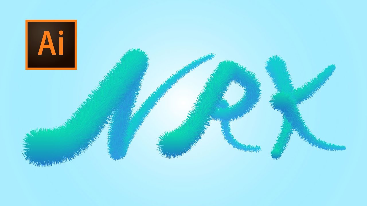 Illustrator Tutorials How To Create 3d Fur Text Effect In Adobe