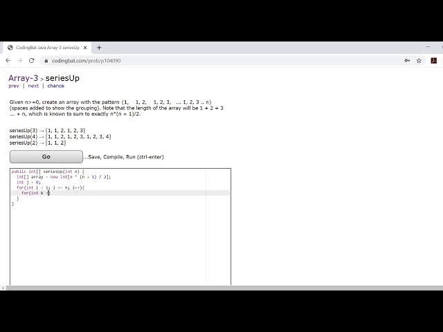 W3resourcecom Java Array Exercise53 Diploma In It Networking