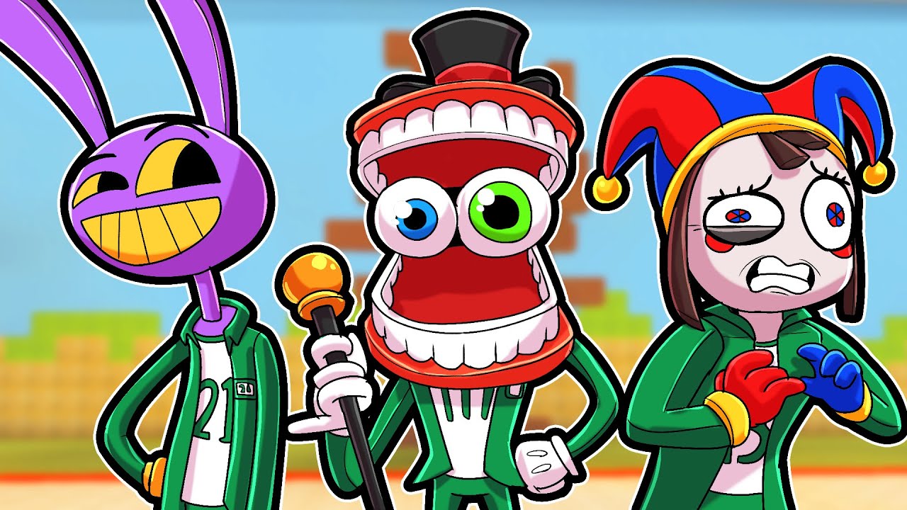 Amazing Digital Circus Trapped Inside Squid Game Roblox Youtube