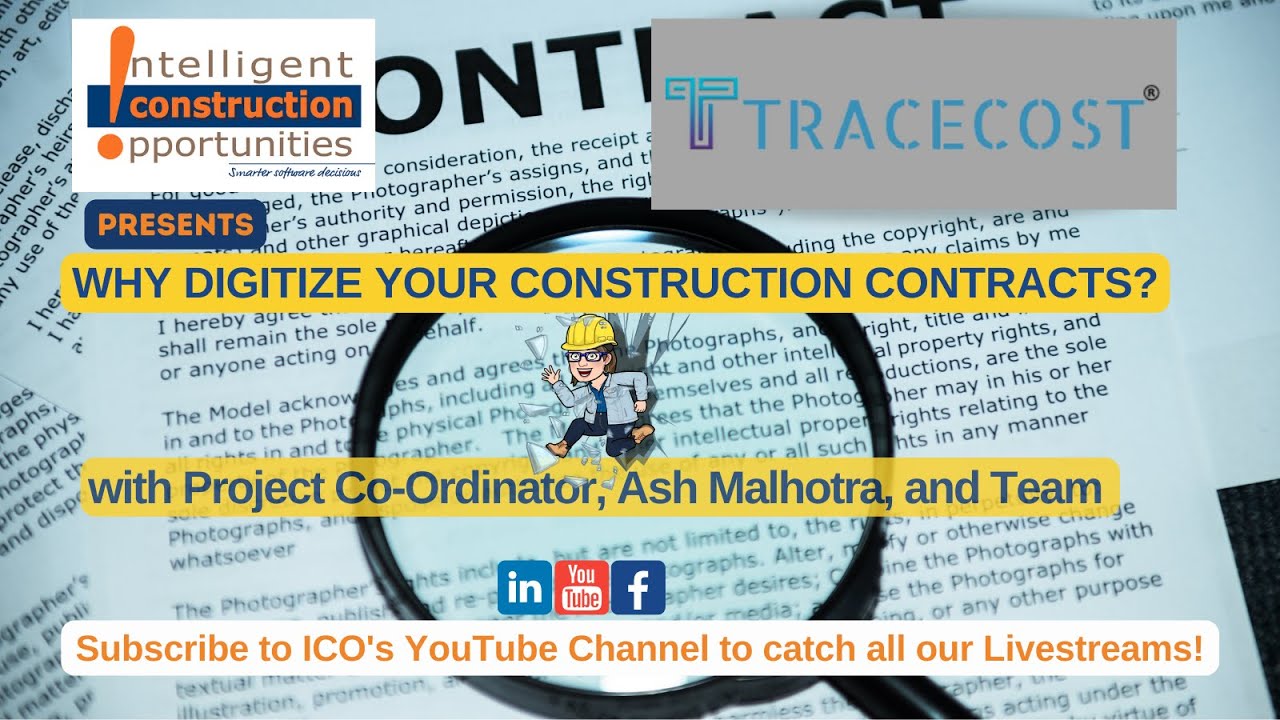 Tracecost Why Digitize Your Construction Contracts Youtube