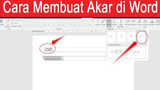Cara Mengetik Angka Dengan Simbol Akar Pangkat Dua Menggunakan ...