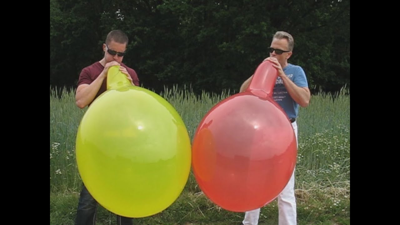 Balloon Contest Blow To Pop Race B2p Tuftex 24 Youtube