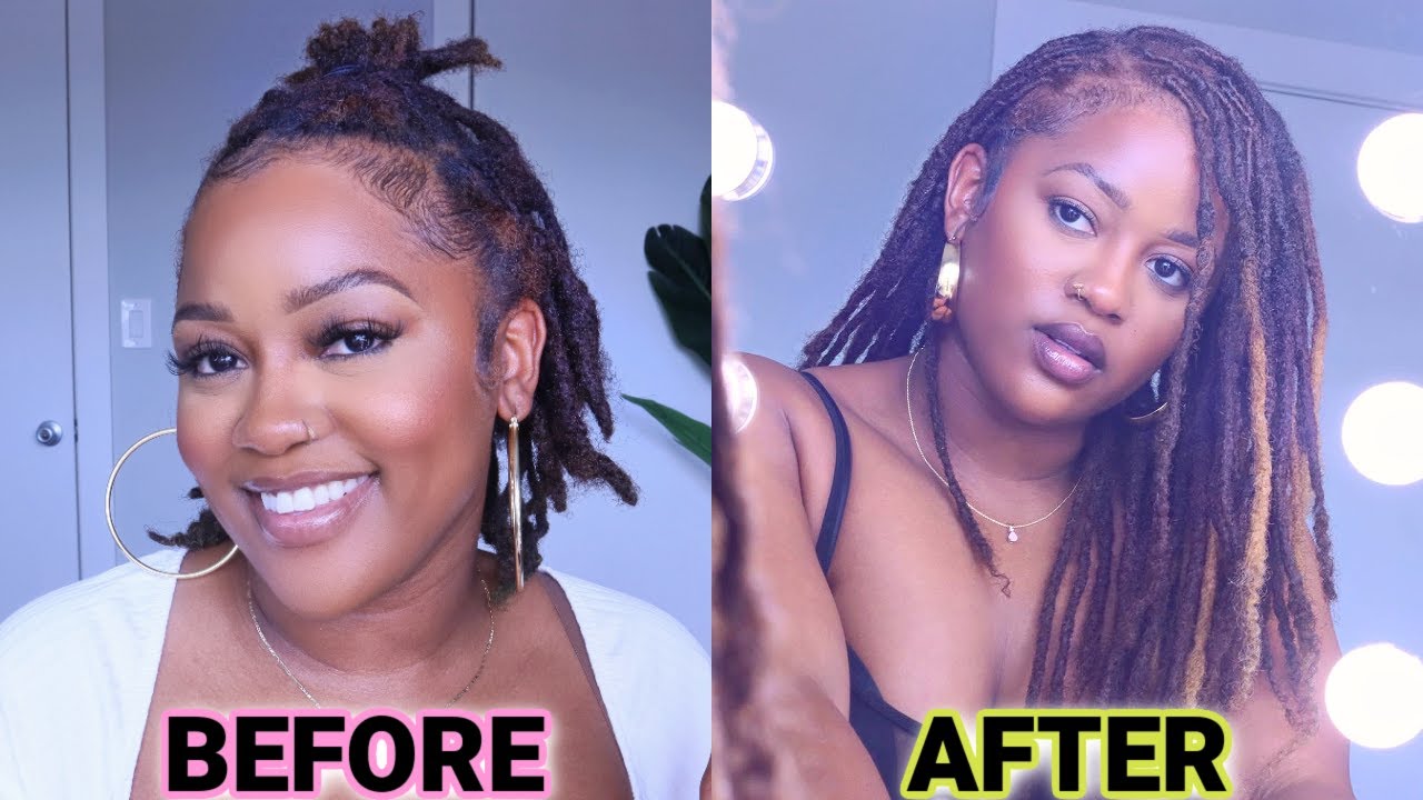 Diy Loc Extensions Installation Adding Length To My Locs Very