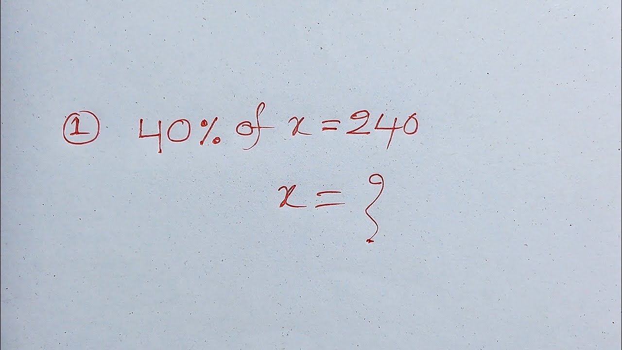 Percentage Maths Tricks Youtube