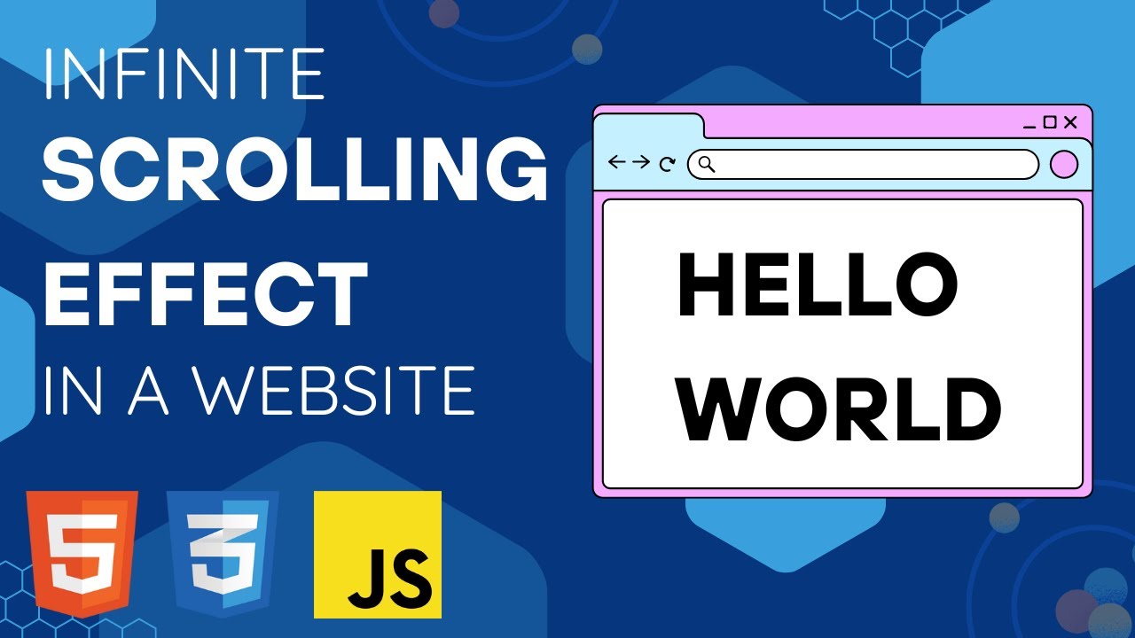 How To Add An Infinite Scrolling Effect In Your Website Html Css