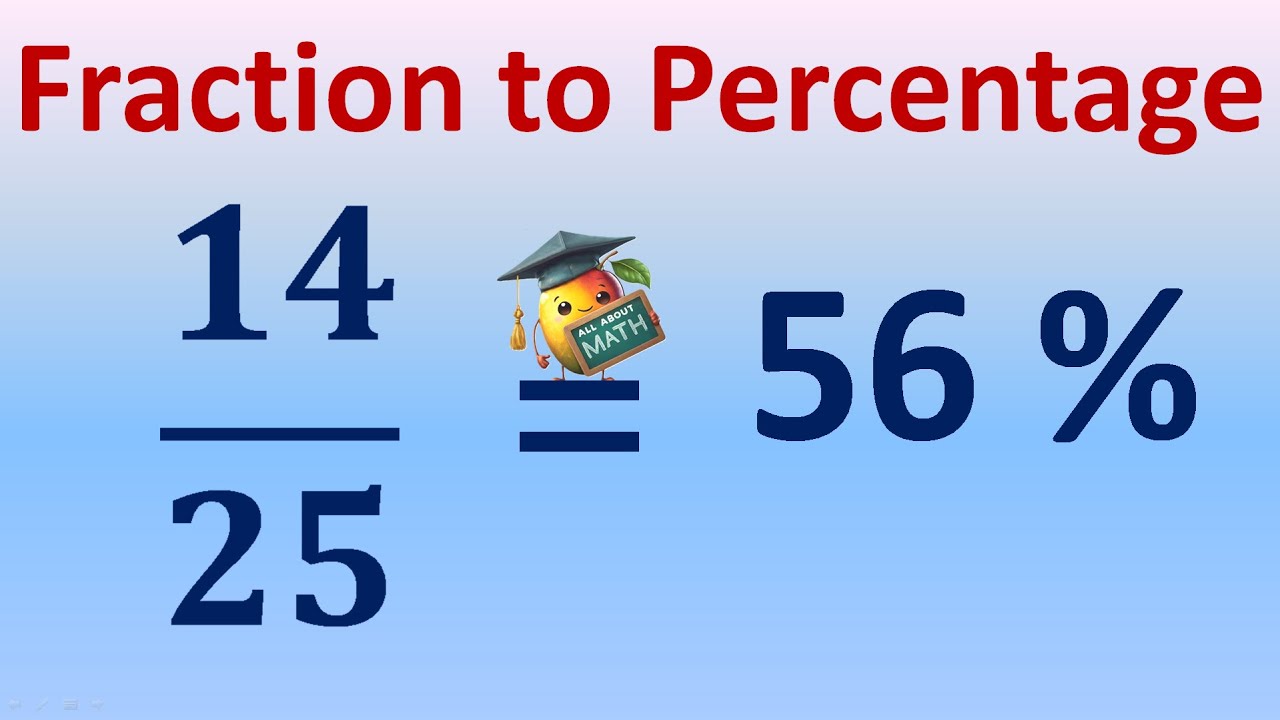 Converting Fraction To Percentage Easy Trick Percentage Youtube