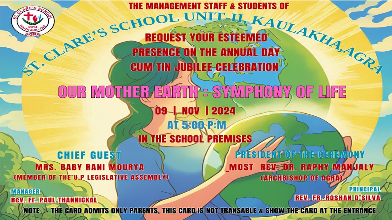 St Clare S School Unit Ll Kaulakha Agra Annual Day Cum Tin Jubilee