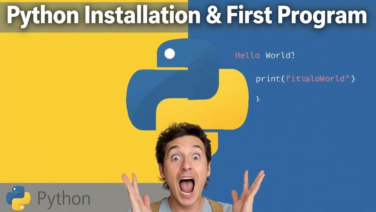 Install Python Run Your First Program Python Tutorial For Absolute