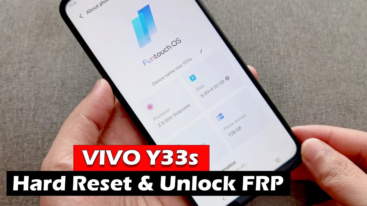 Vivo Y33s Hard Reset Unlock Frp Youtube