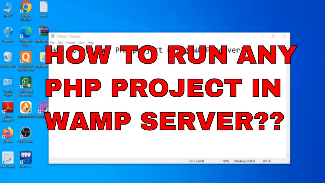 How To Run Any Php Project How To Run Project Github Youtube