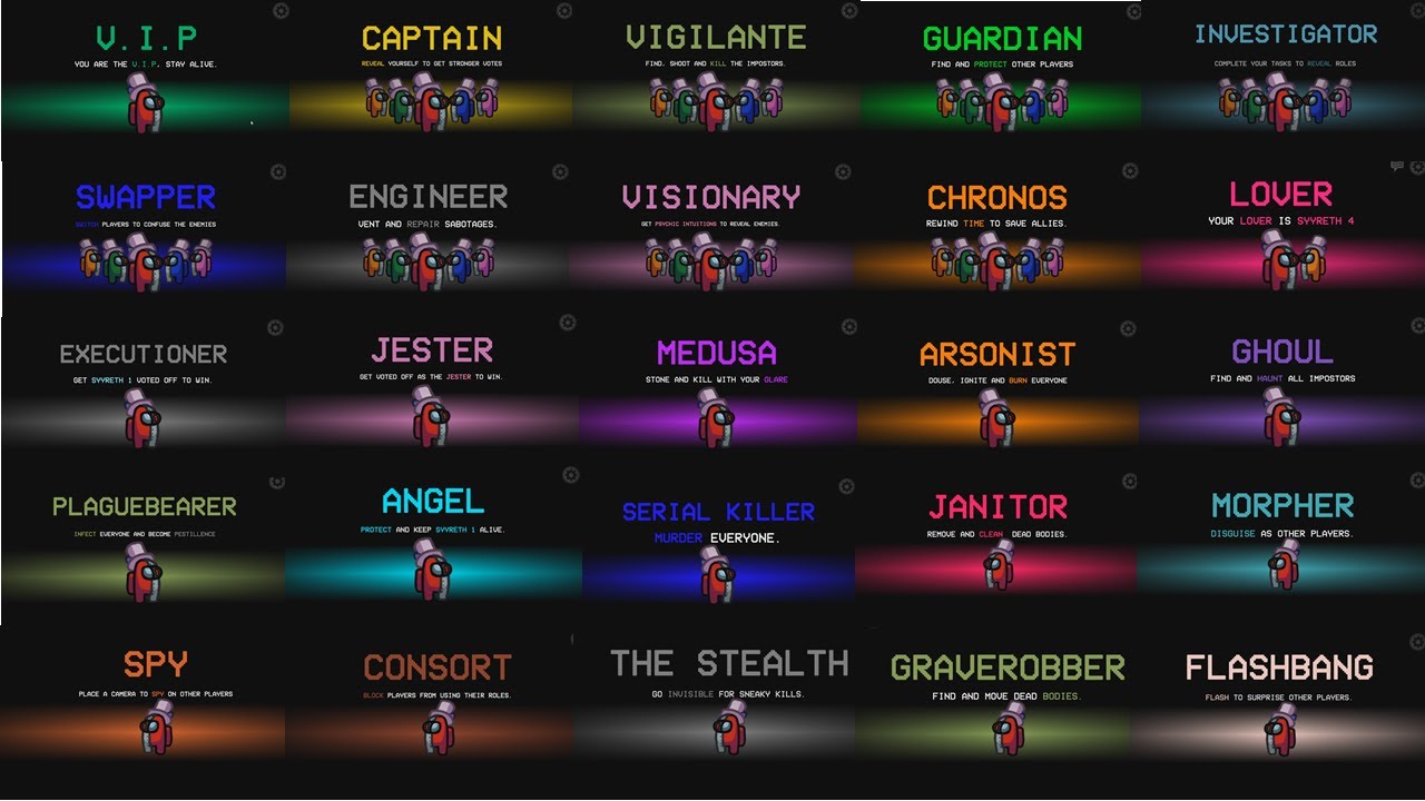 Among Us Role Screen