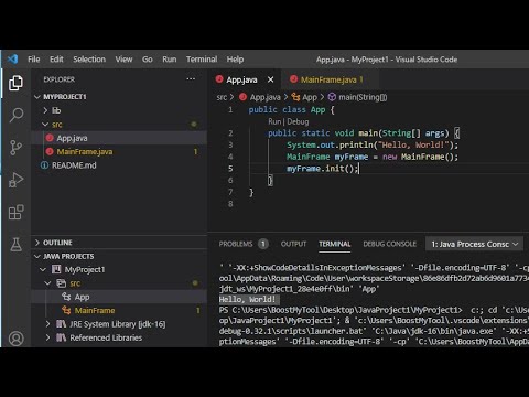 Create Java Project With Visual Studio Code 2021 Youtube