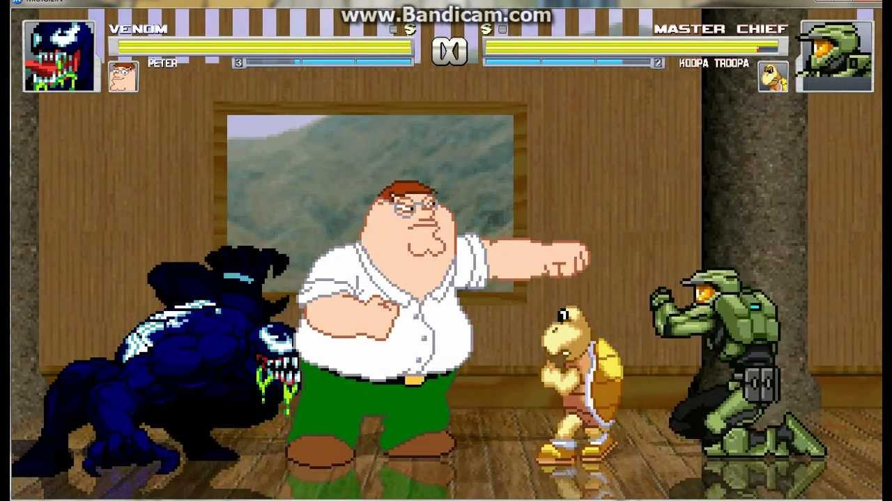 Tms Mugen Battle 8 Venom And Peter Vs Master Chief And Koopa Youtube