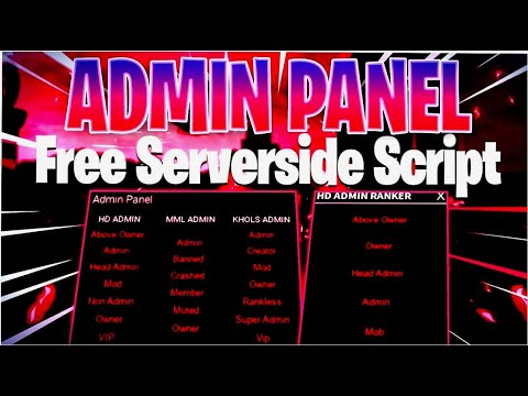 Admin Panel Showcase Free Roblox Serverside Script 2023 Youtube
