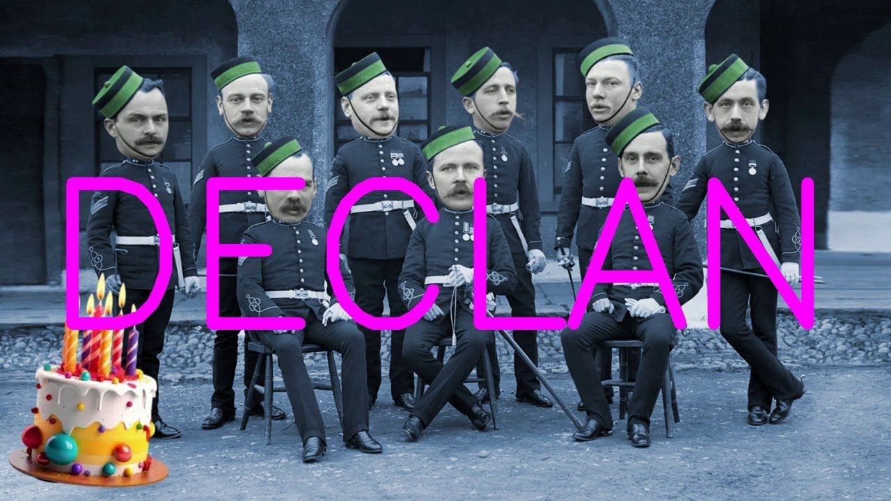 Choir Sings Declan Happy Birthday Song Happy Birthday Declan Youtube