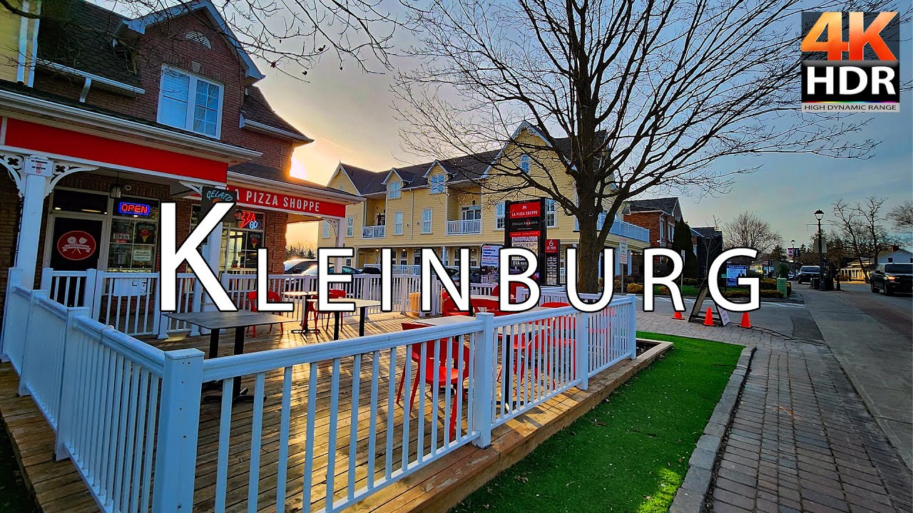 Vivid Canadian Village Of Kleinburg Vaughan Ontario 4k Hdr Walking