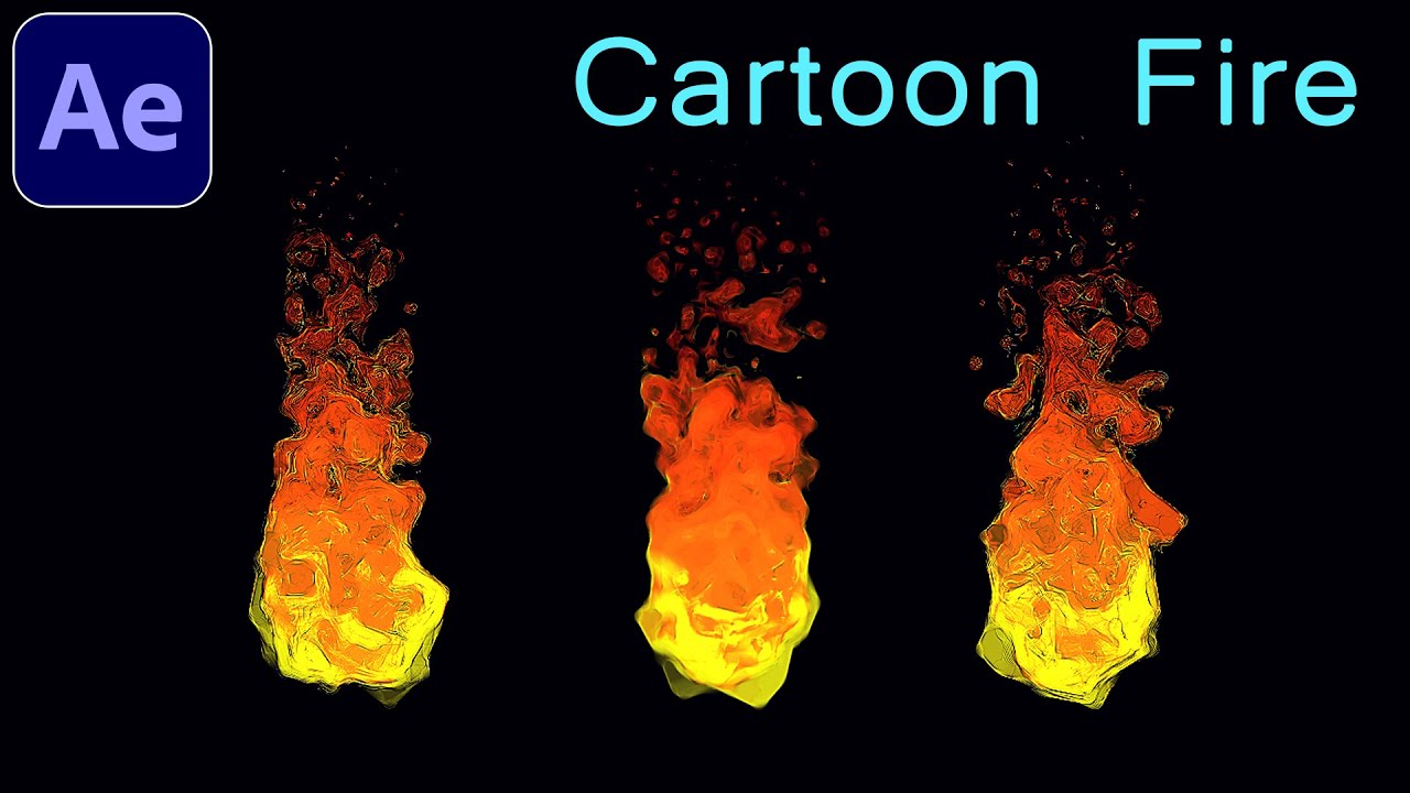 Very Easy To Create Cartoon Fire Animation Without Plugins After