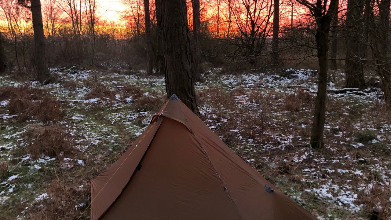 Winter Wild Camping In The Woods Youtube