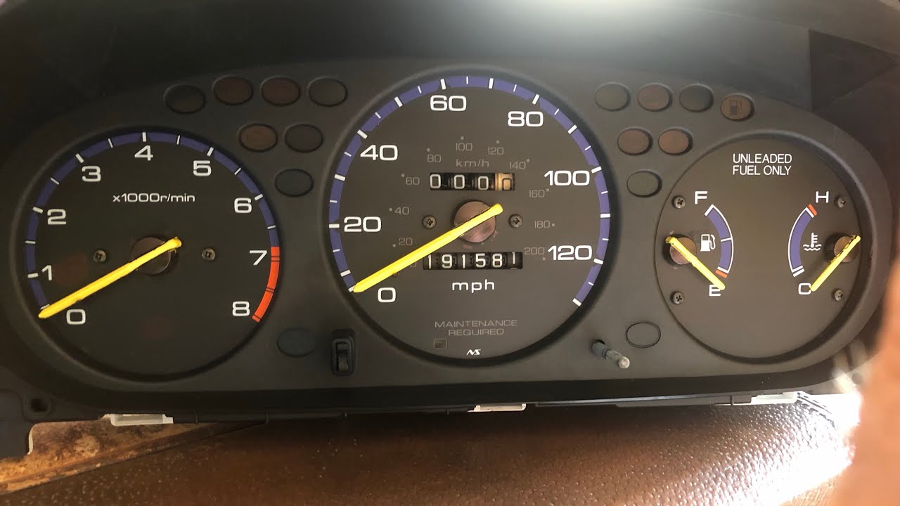 Honda Civic Ek Cluster Gauge Needle Upgrade Type R Style 96 00 Civic