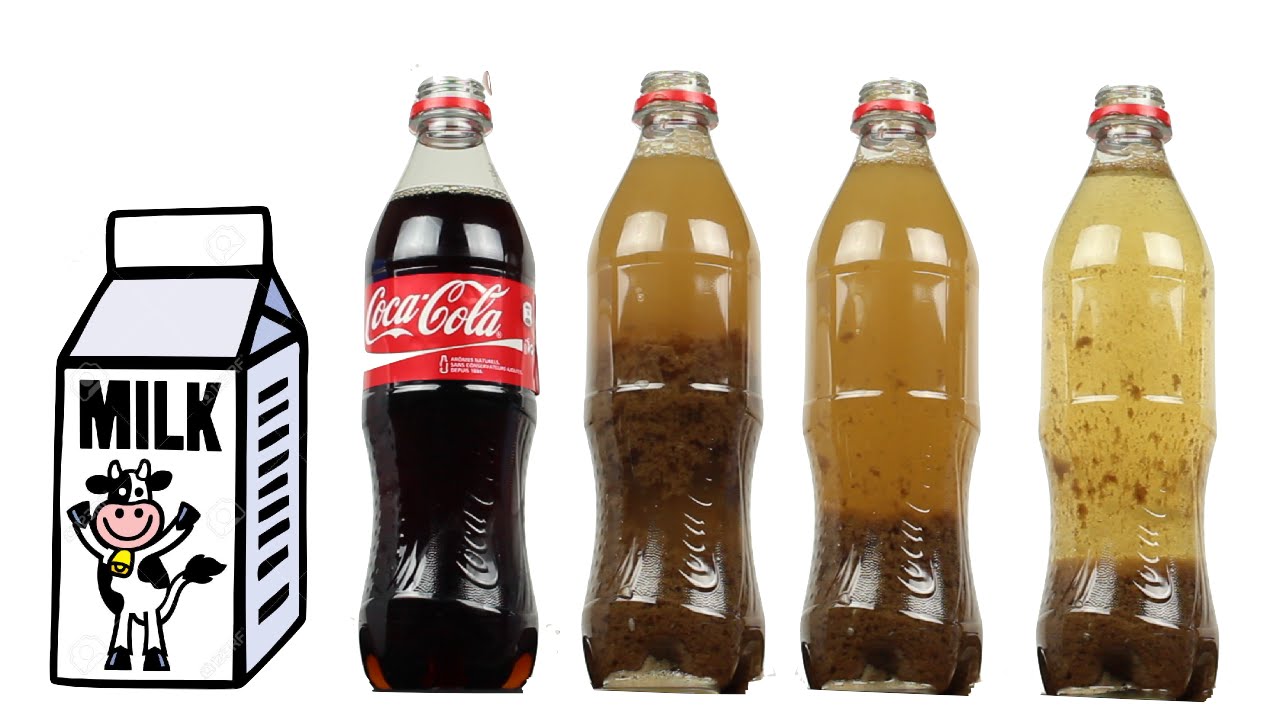 Coca Cola Milk Experiment Science For Kids Timelapse Youtube