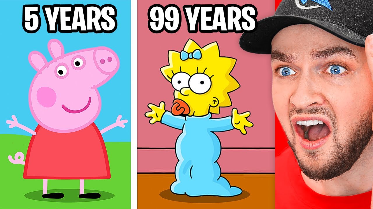 Shocking Ages Of Cartoon Characters Youtube