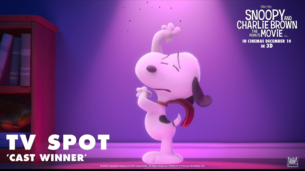 Snoopy And Charlie Brown The Peanuts Movie Cast Winner Tv Spot In