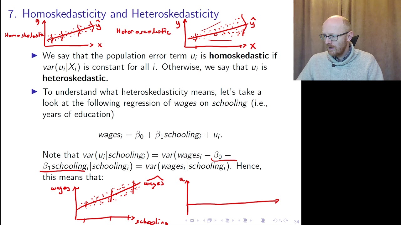 1 7 Homoskedasticity And Heteroskedasticity Youtube