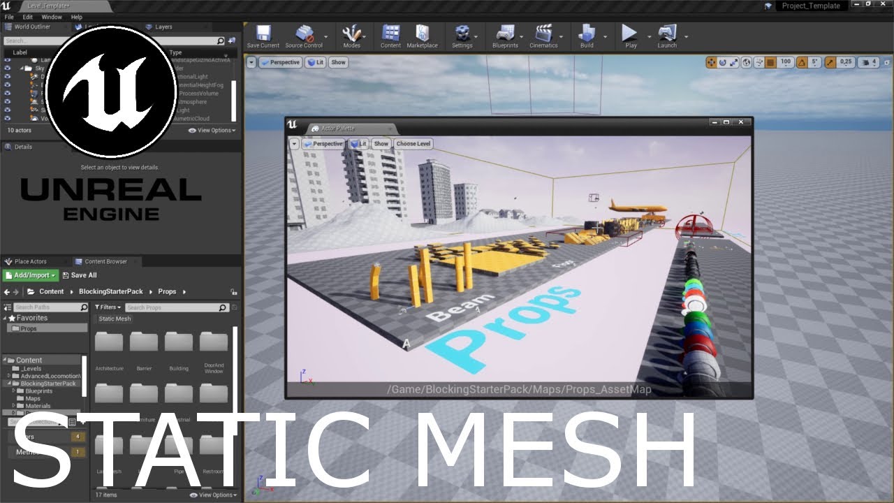 Preparativos Para Diseñar Con Static Meshes Tutorial De Diseño De
