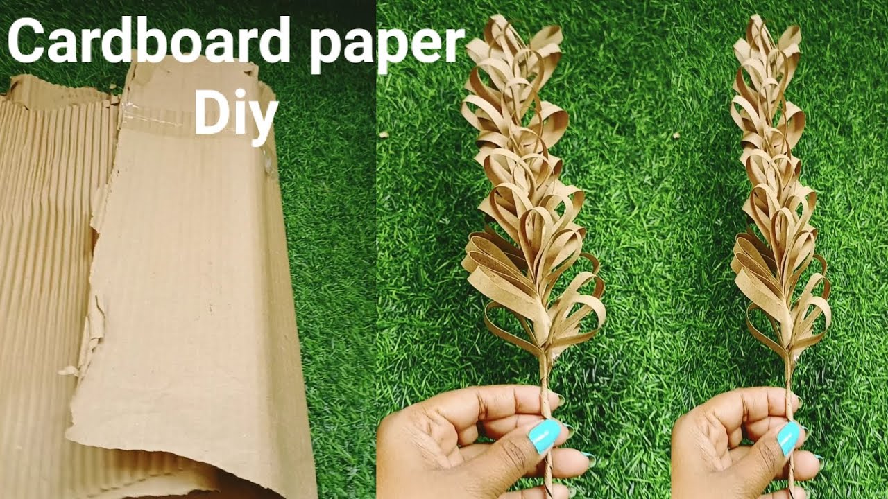 Diy With Cardboard Paper Cardboard Diydecore Flowerdiy