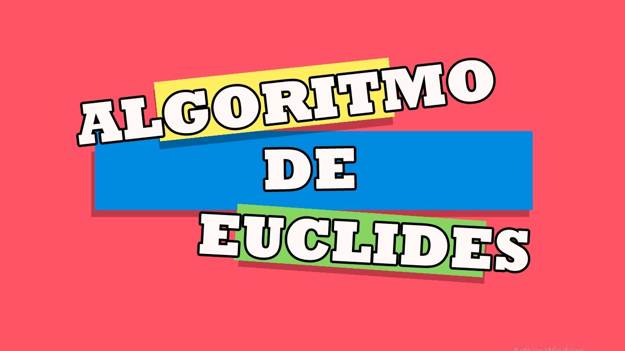 Algoritmo De Euclides Youtube