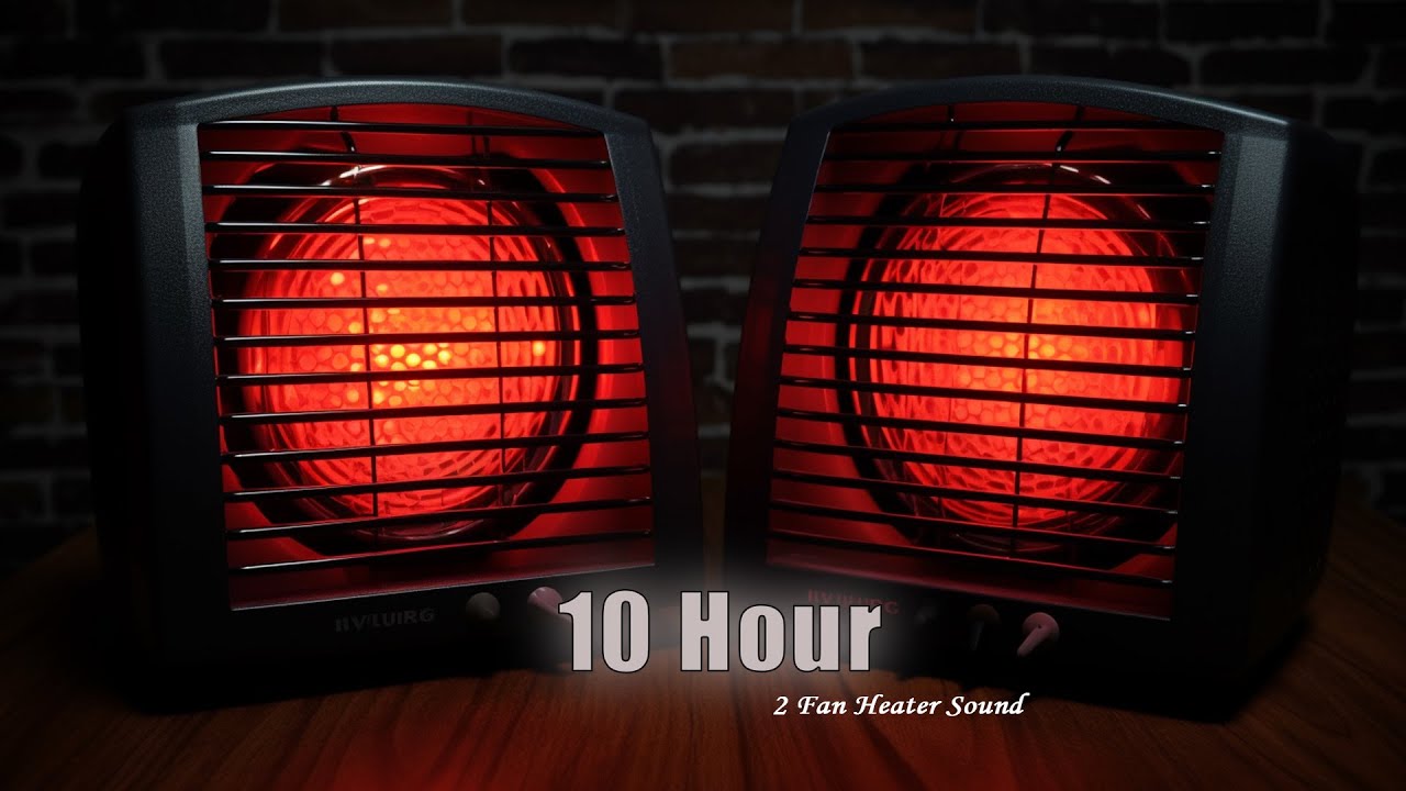 Sleep Well 亢 Duo Fan Heater Sounds With Metal Fan Noise For A Deep