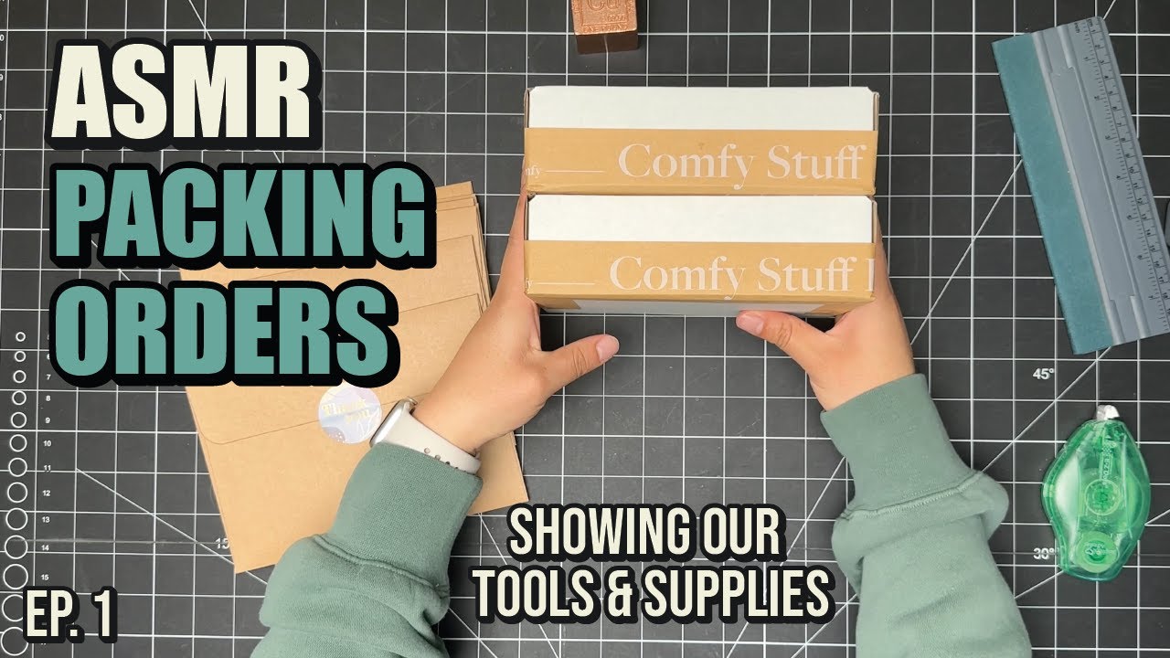 Asmr Packing Small Business Orders No Talking No Music Ep 1 Youtube
