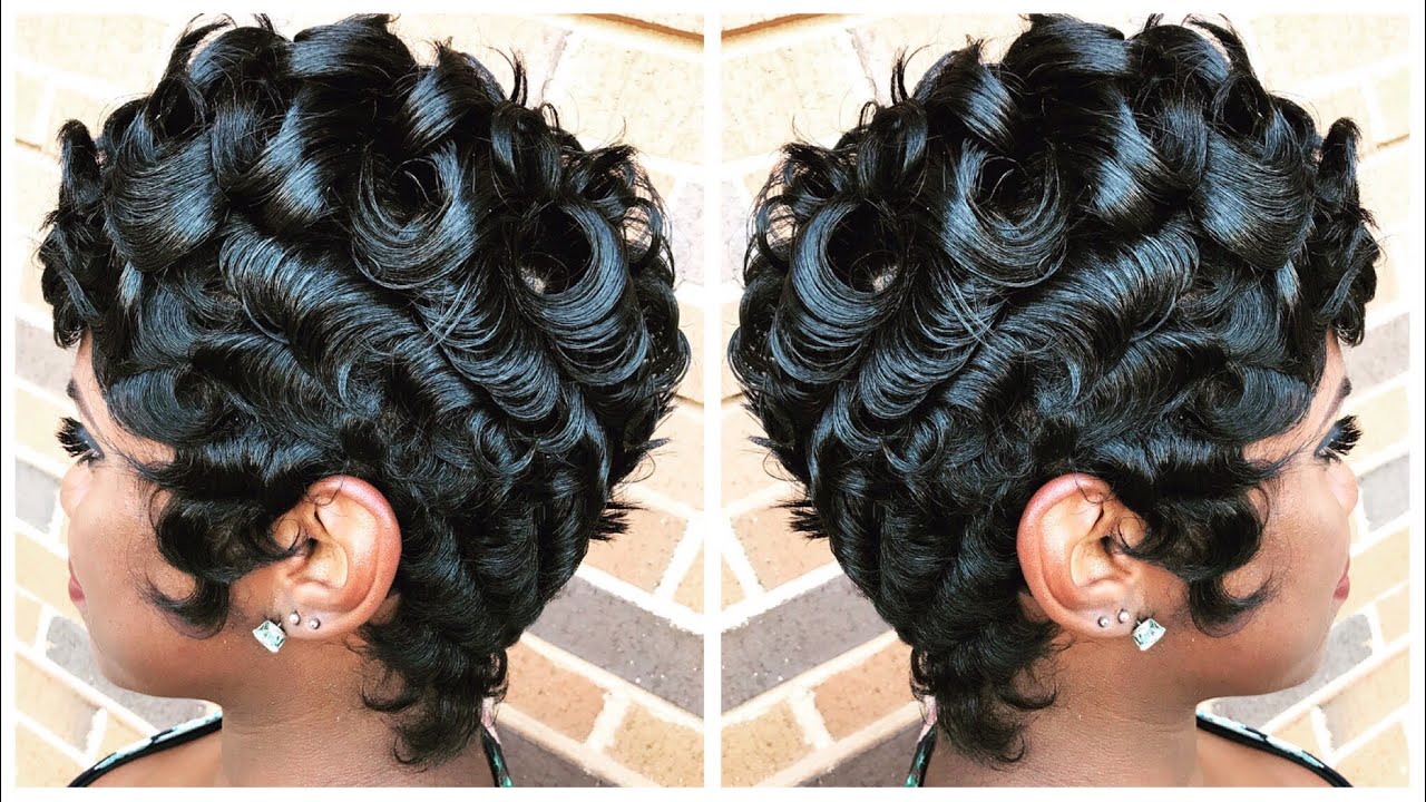 Short Pin Curl Hairstyles For Black Hair Hairstyle Guides