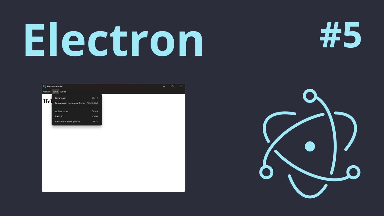 рџ µ Electron Js Tutorial Como Personalizar O Menu Electronjs
