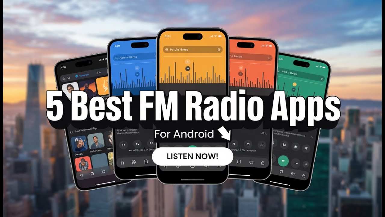 5 Best Fm Radio Apps For Android Youtube