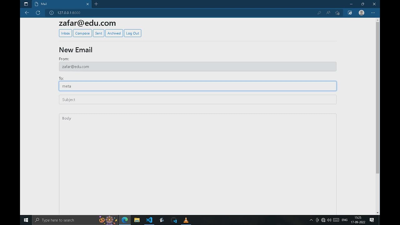 Cs50 Web Programming With Python And Javascript Project 03 Mail Youtube