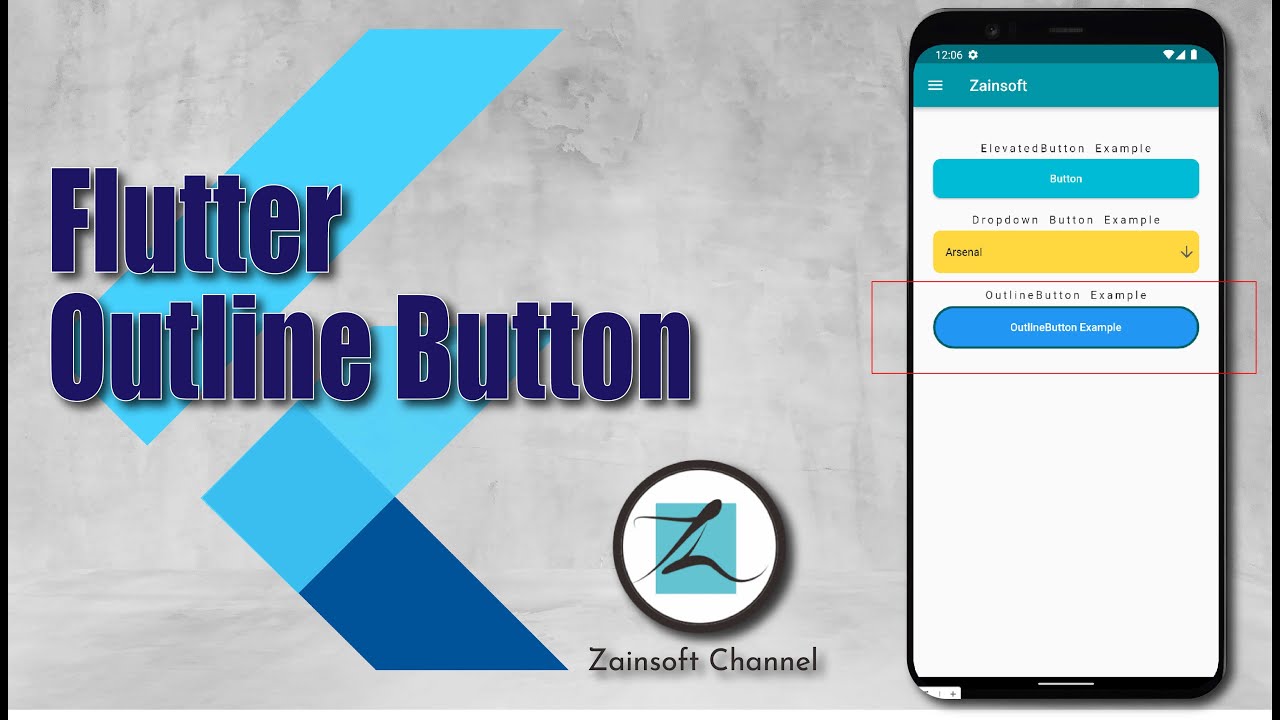 4 Flutter Outline Button Flutter Tutorials Material Components