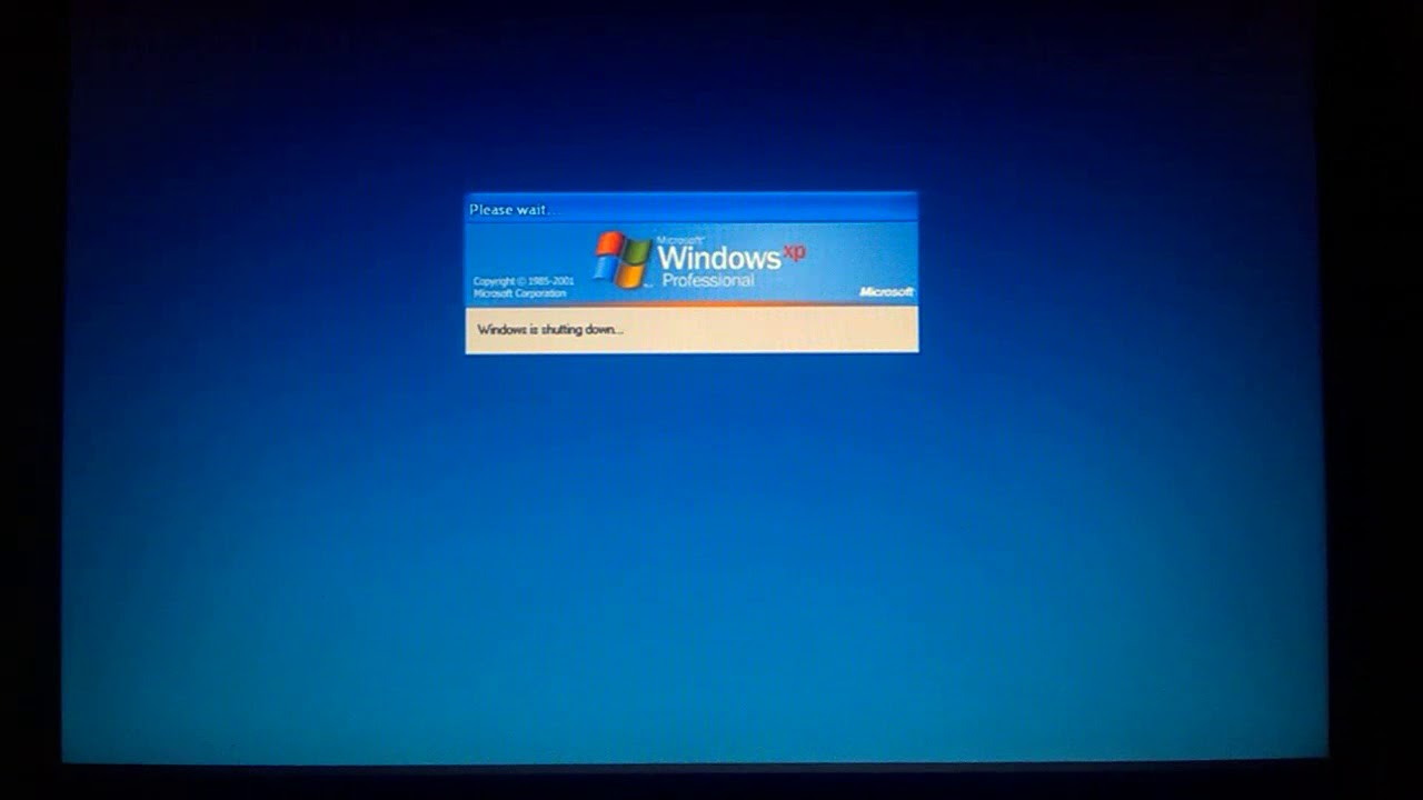 Windows Xp Shutdown Youtube