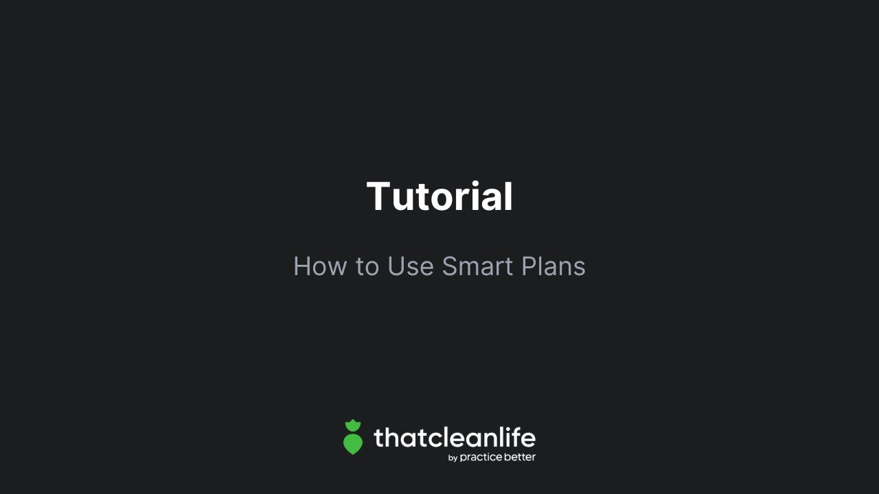 How To Use Smart Plans Youtube