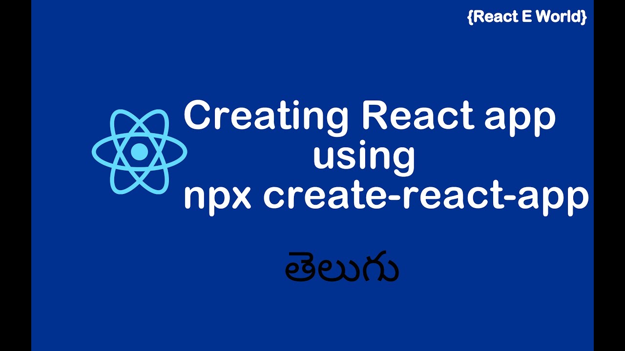 Creating First React App Using Create React App Cmd Vs Code Npx