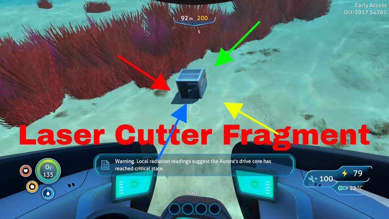 Where To Find Laser Cutter Fragments Subnautica The Tube