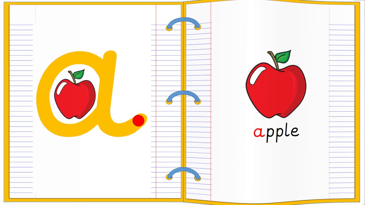 Lowercase Alphabet Letter A Learn To Read And Write Youtube
