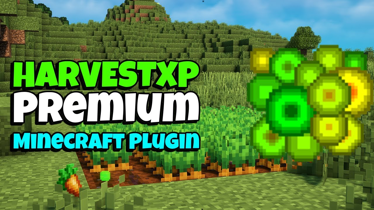Xp From Crops Harvestxp Premium Minecraft Plugin Showcase