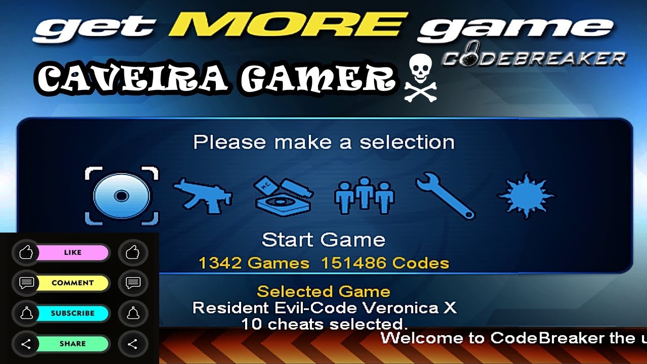 Como Usar Codebreaker No Pcsx2 V2 0 2 Youtube