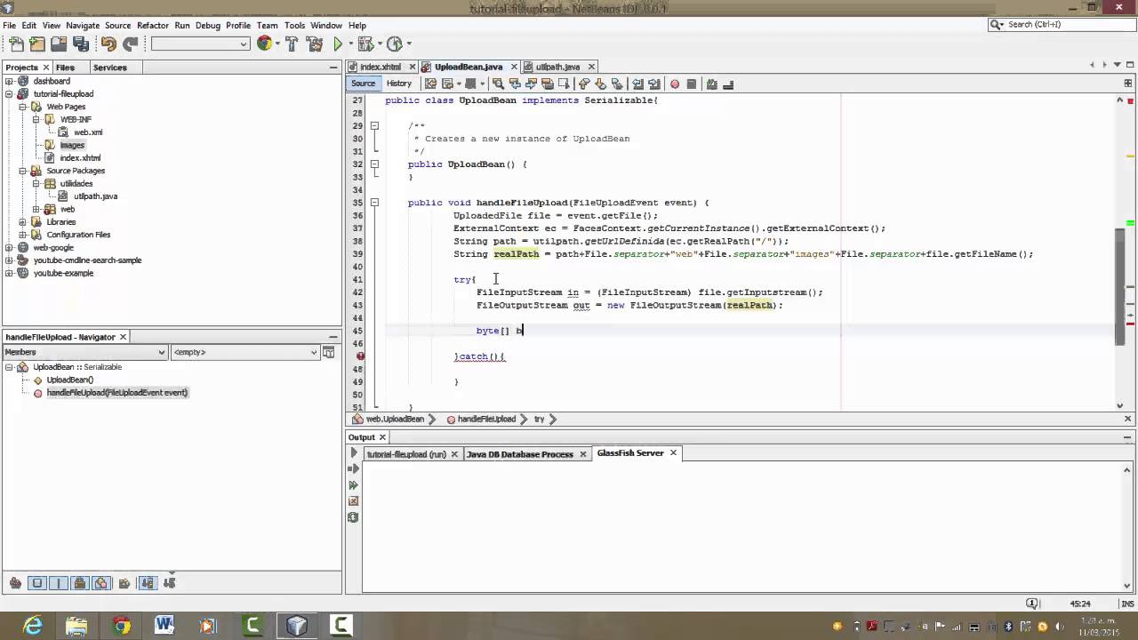 Primefaces Fileupload Youtube