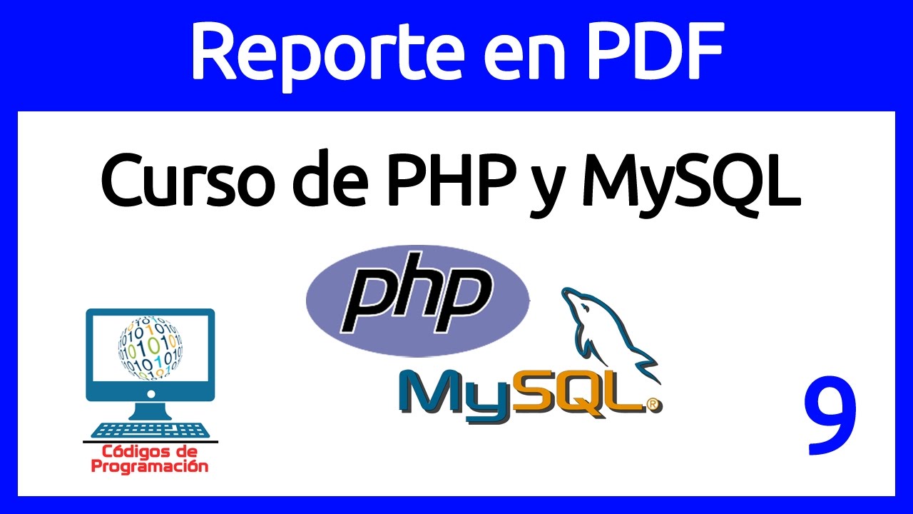 9 Crear Reporte En Pdf Con Php Y Mysql Youtube